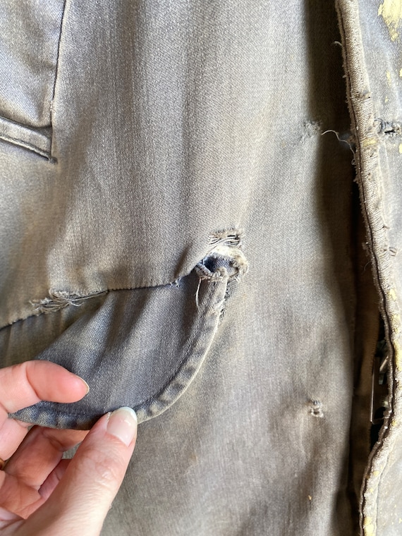 1950s Hercules Thrashed Sun Faded Gray Quilted Lining… - Gem