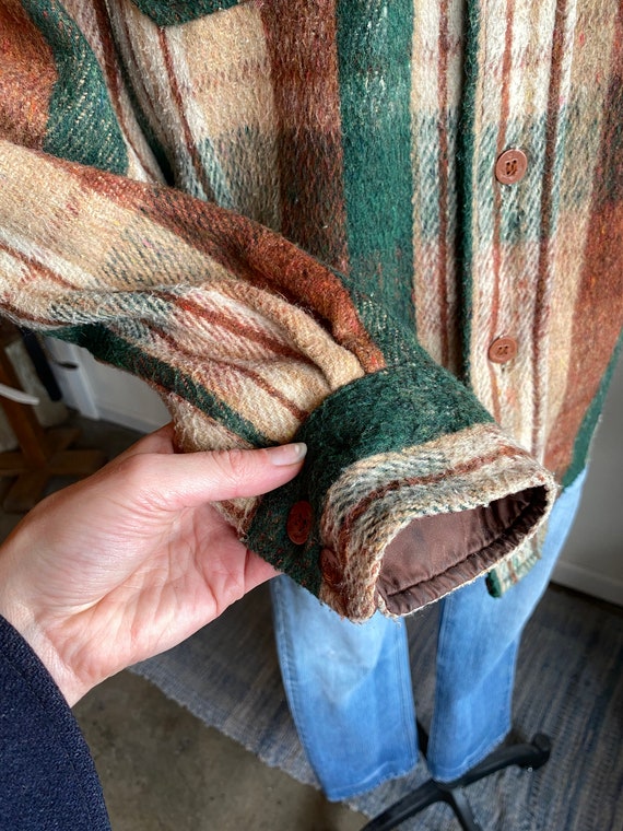 1970s Montgomery Ward CPO Earthtone Brown Green Wool … - Gem