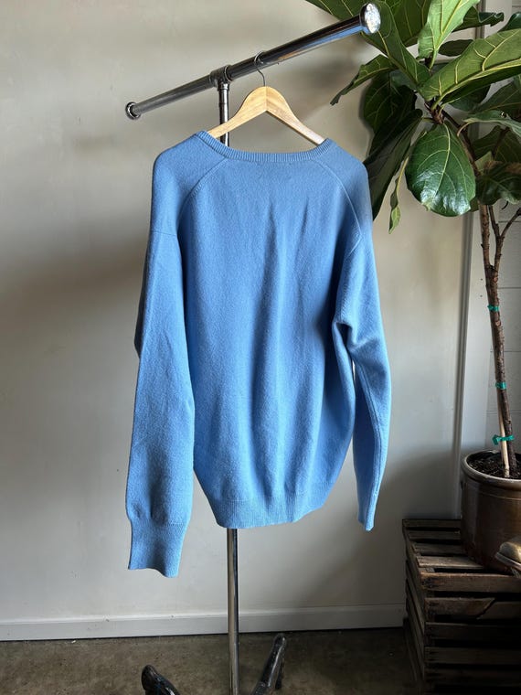 1960s/70s Peter Scott Scotland Lambs Wool V Neck Baby… - Gem