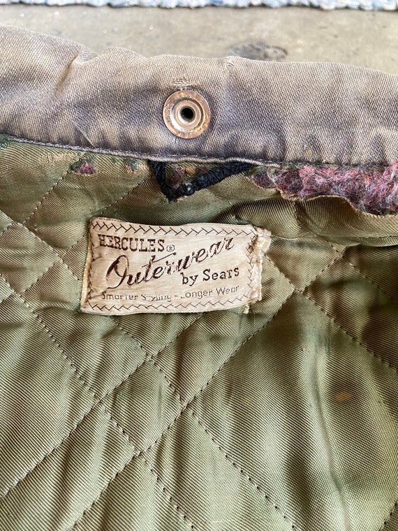 1950s Hercules Thrashed Sun Faded Gray Quilted Lining… - Gem