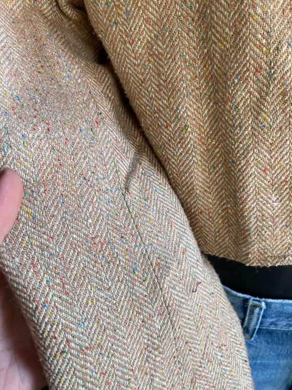 Vintage Kitty Kent Herringbone Rainbow Fleck Cropped … - Gem