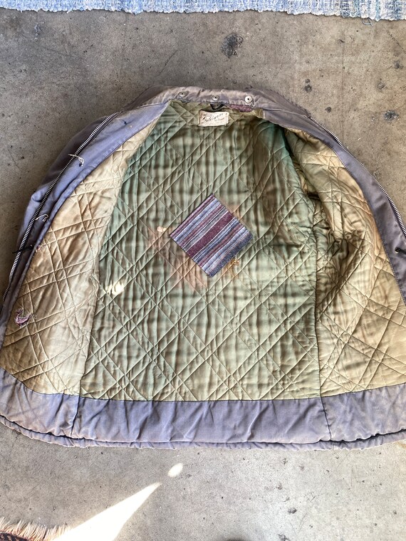 1950s Hercules Thrashed Sun Faded Gray Quilted Lining… - Gem