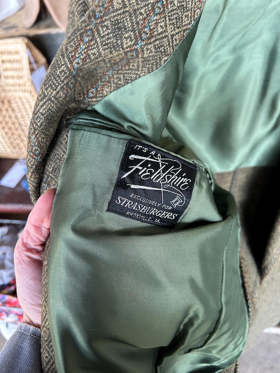1960s/70s Fieldshire Patterned Wool Blazer Sport Coat… - Gem