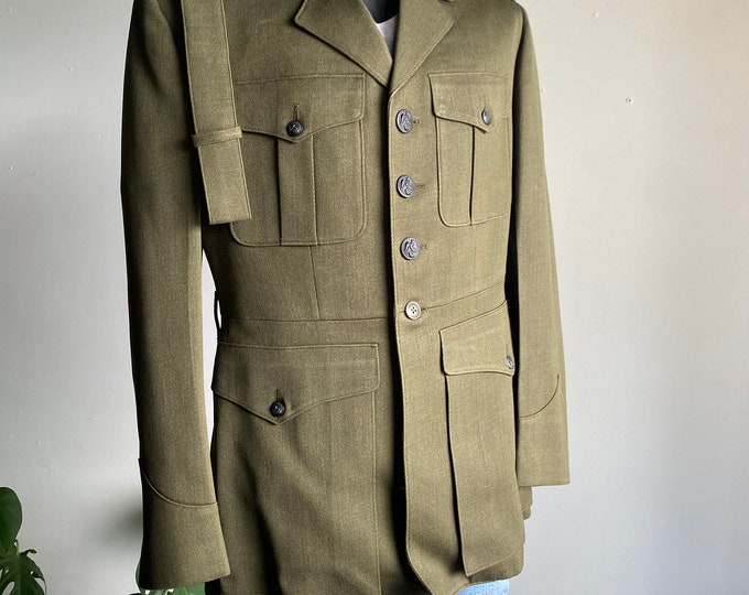 1960s Marine Corp Official Uniform Exchange Uniform Shop Wool OD Jacket ...