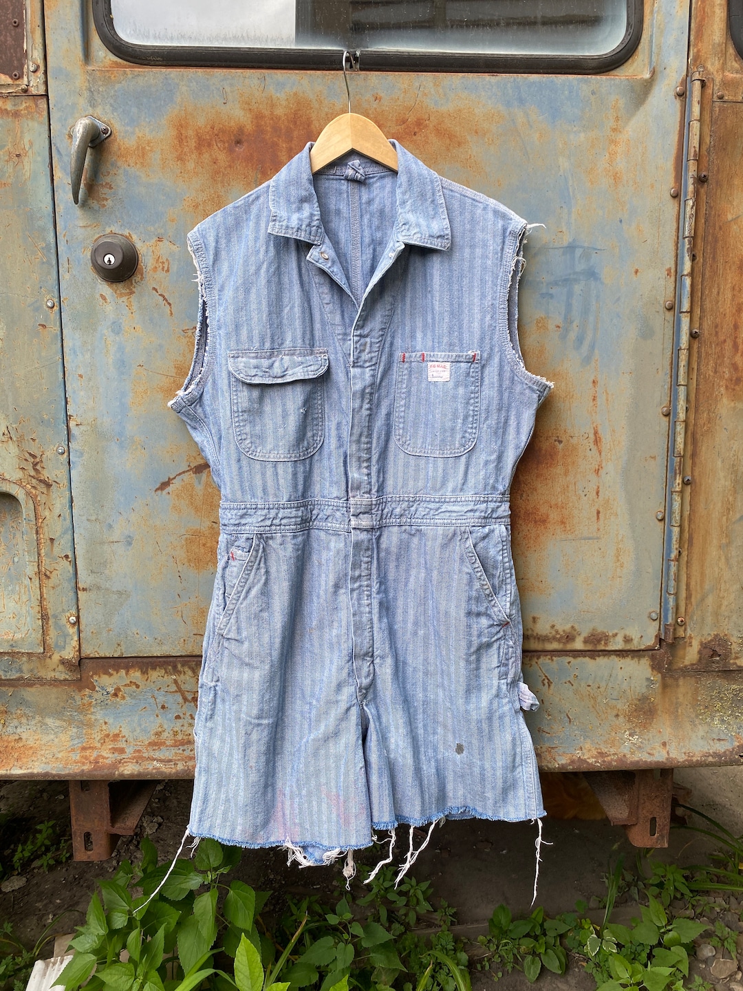 1950s/60s Big Mac Herringbone Cut off Workwear Coveralls - Etsy