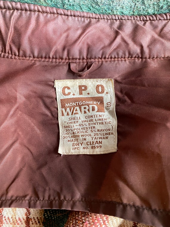 1970s Montgomery Ward CPO Earthtone Brown Green Wool … - Gem
