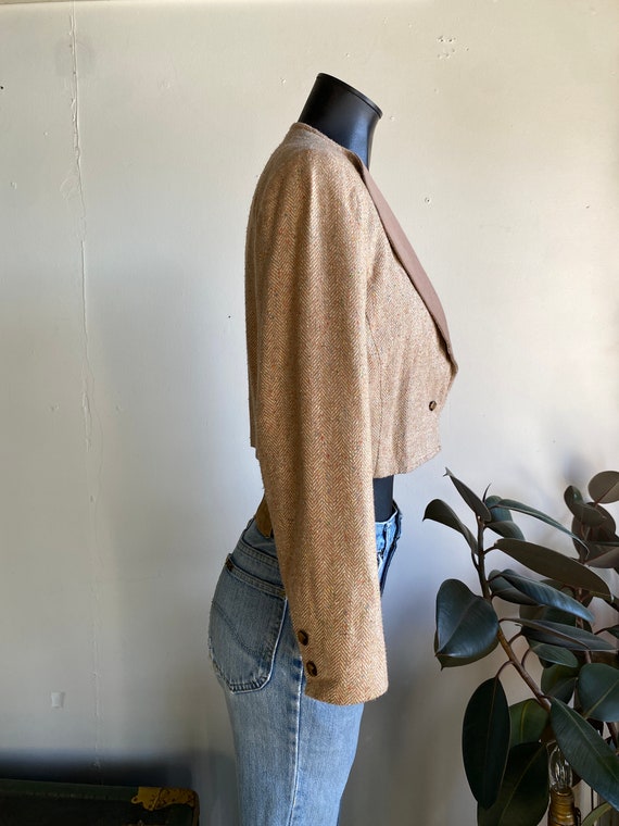 Vintage Kitty Kent Herringbone Rainbow Fleck Cropped … - Gem