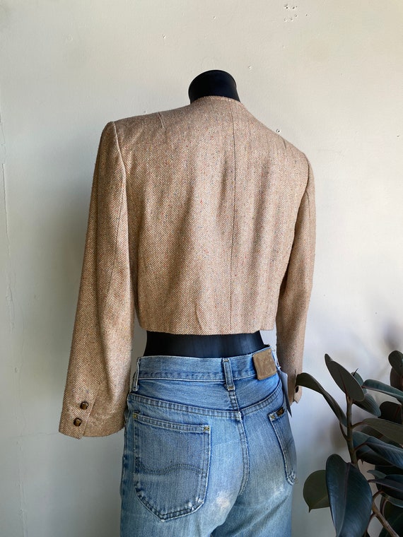 Vintage Kitty Kent Herringbone Rainbow Fleck Cropped … - Gem