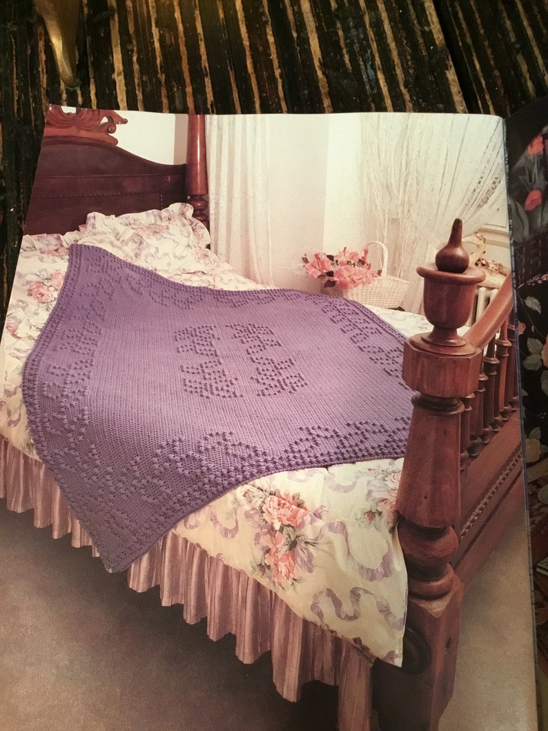 Afghans to Crochet and Knit Patons Canadiana Beehive Astra - Etsy