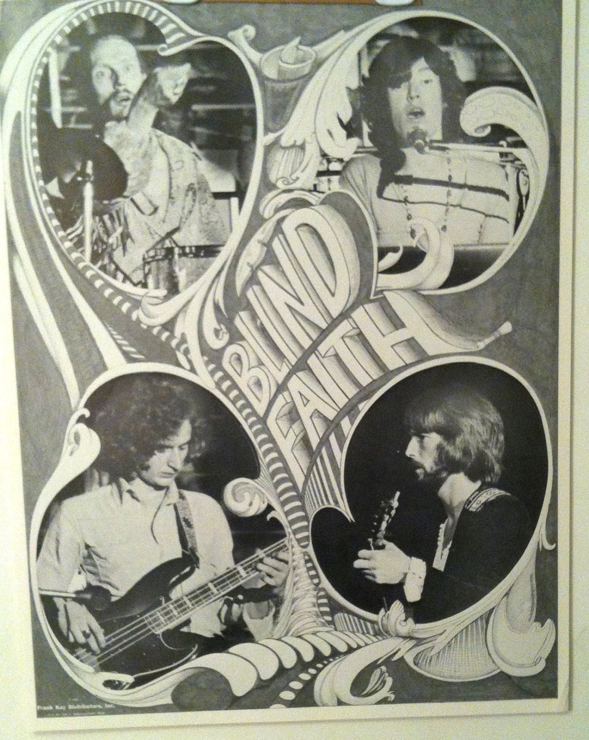 Blind Faith Vintage Black and White 1969 Eric Clapton Winwood - Etsy