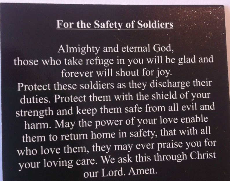 Prayer Card Pray for Our Troops Pray for Our Country Pray - Etsy