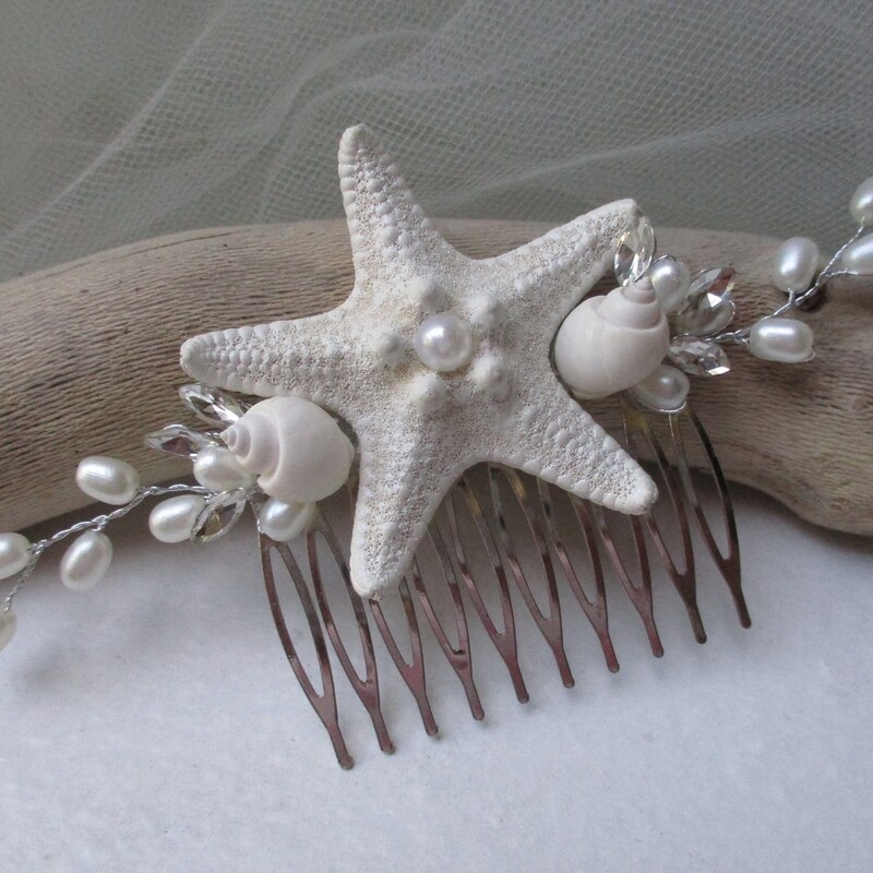 Starfish Hair Comb - Etsy