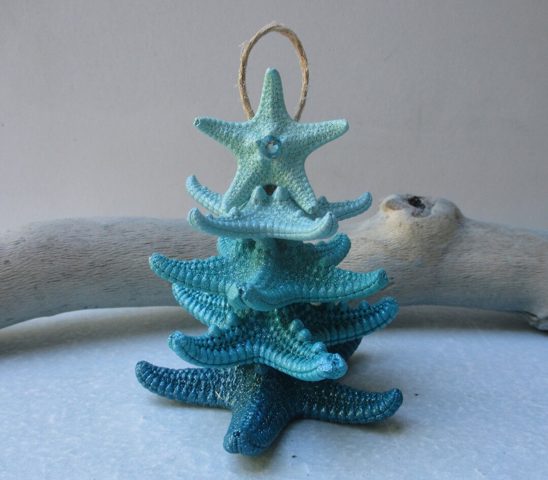 Ombre Starfish Christmas Tree Ornament Beach Theme Small - Etsy