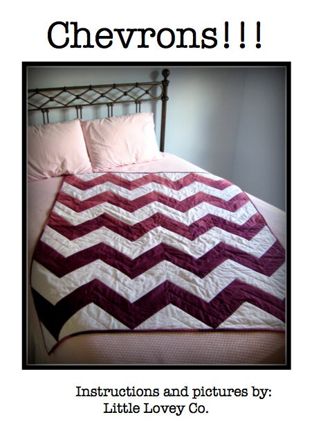 Chevron Baby and Lap Quilt Pattern - PDF INSTANT DOWNLOAD - Etsy