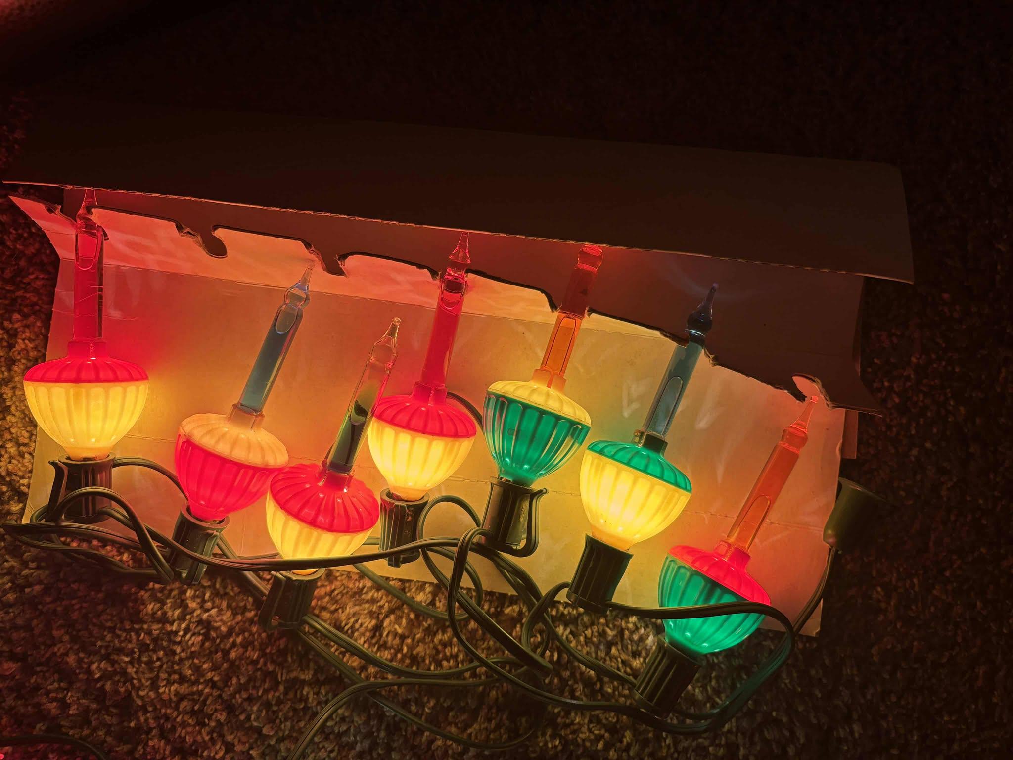 VINTAGE Bubble Lights Lites NOMA Made USA Christmas Tree 2 Sets! in Box ...