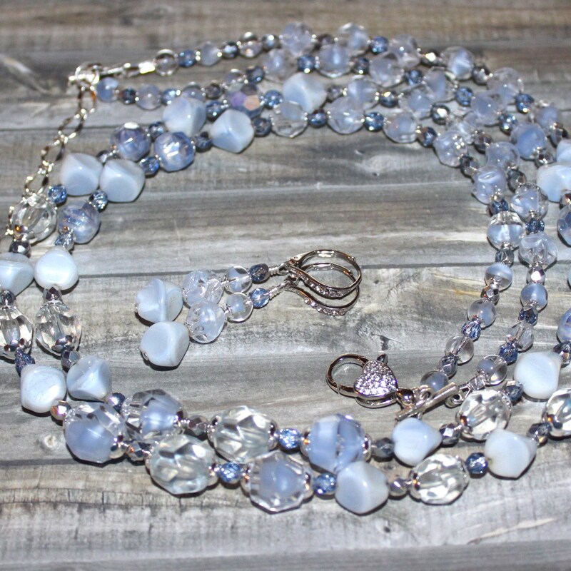 Ice Blue Earrings - Etsy