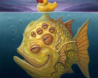 Squirrel Clown 8 X 10 in Art Poster Print - Etsy