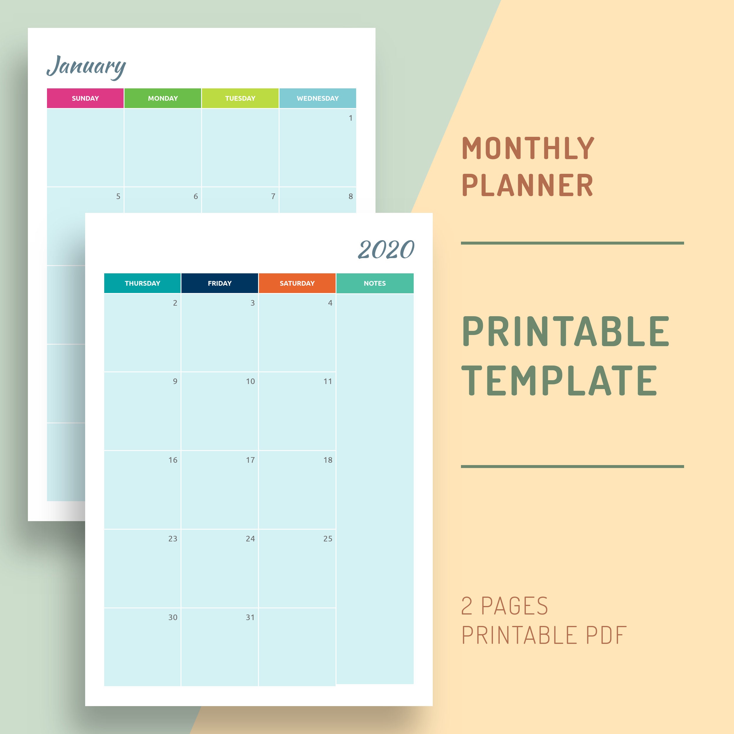Microsoft word free monthly calendar templates 2020 - issesingapore