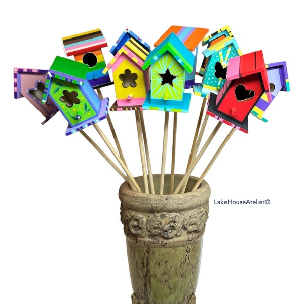 Birdhouse Centerpiece - Etsy