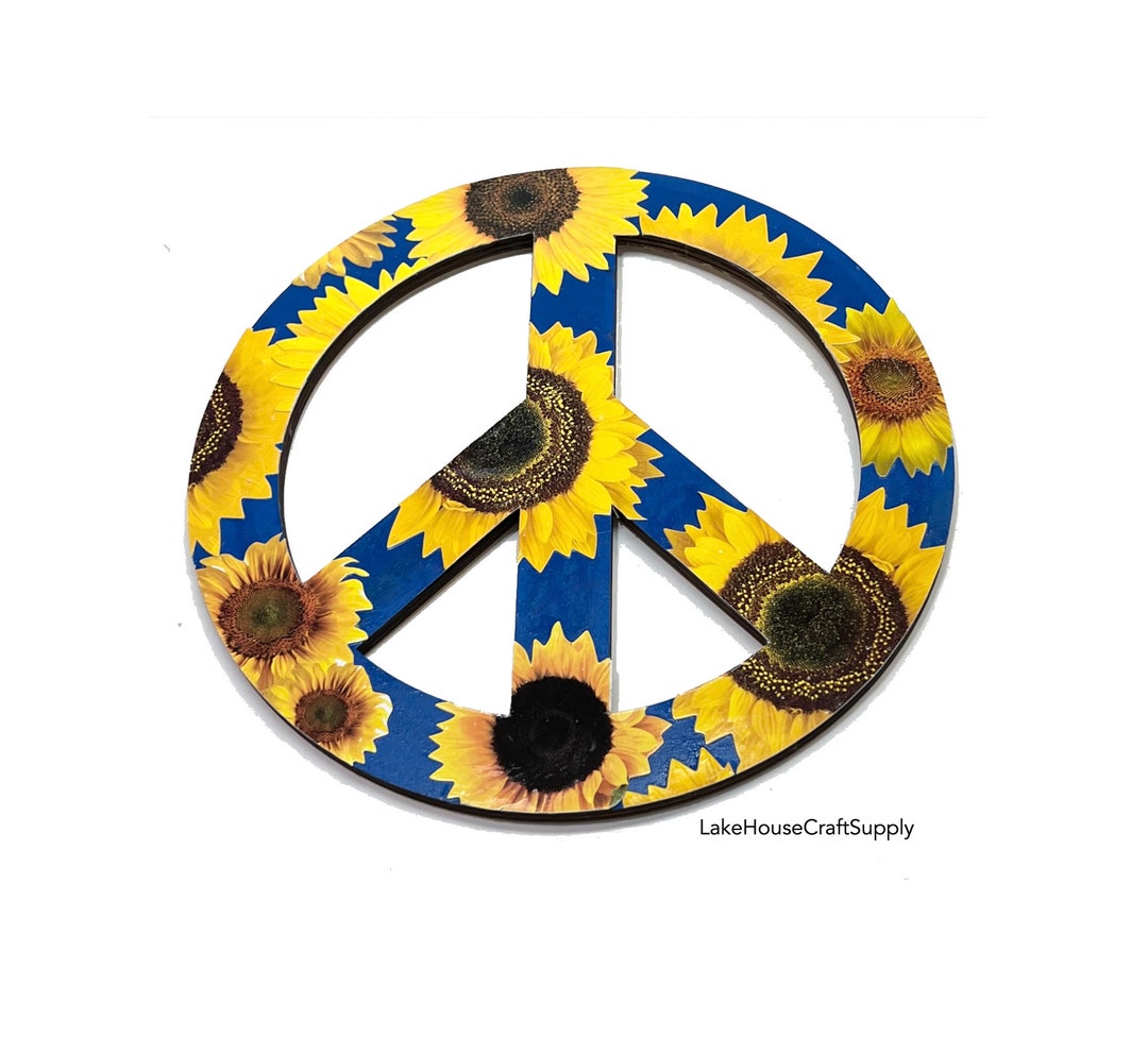 Large Wood Peace Sign. Peace Sign Wall Art. - Etsy