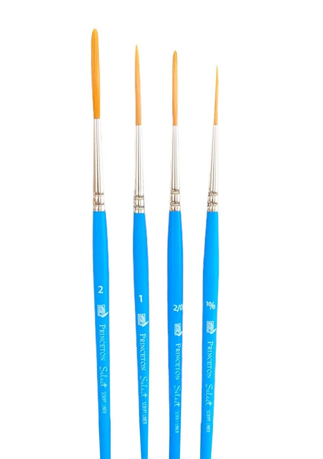 Paint Brushes, Script Liner Fine Point Brush, Short Handle, Synthetic ...