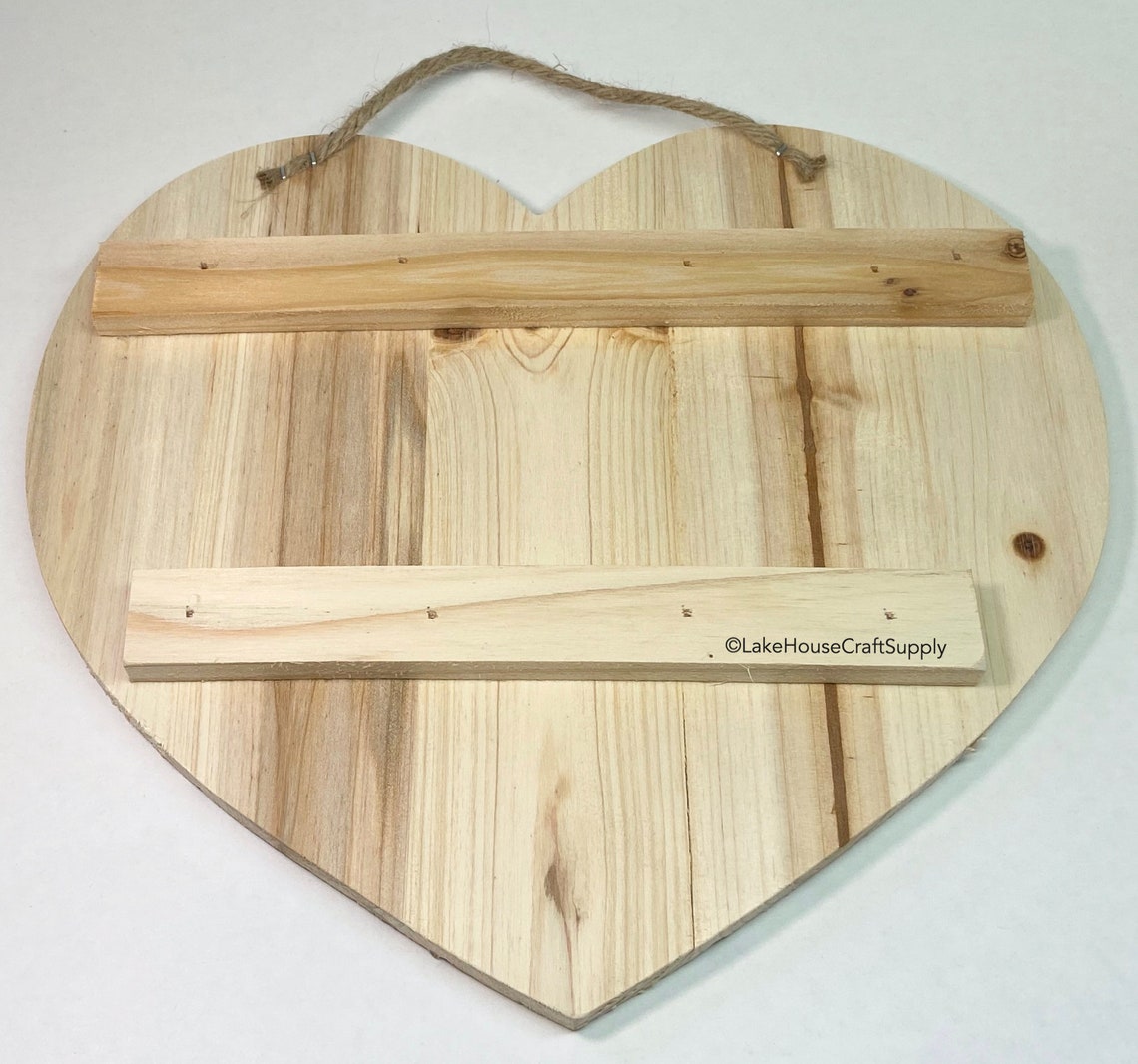 Heart Shape Wood Plaque Heart Shaped Blank Sign Wood Heart Etsy
