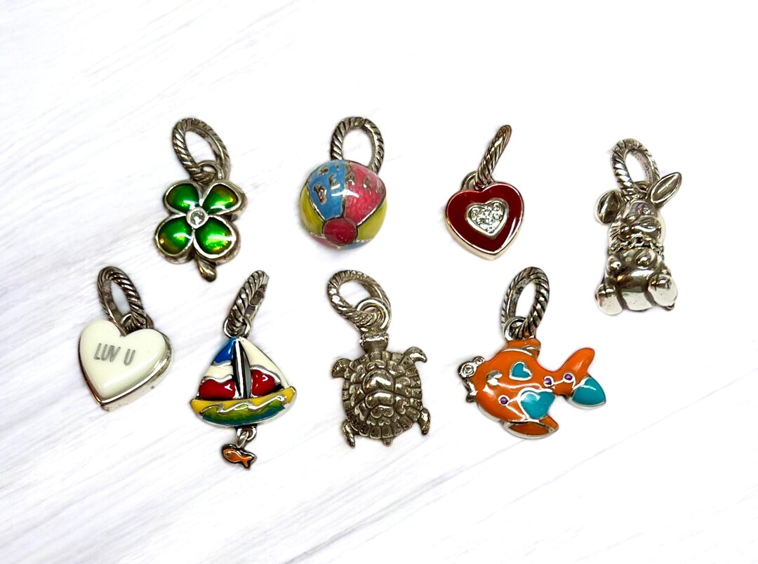 Authentic Brighton® Vintage Charms, Assorted. Silver and Enamel Charms ...