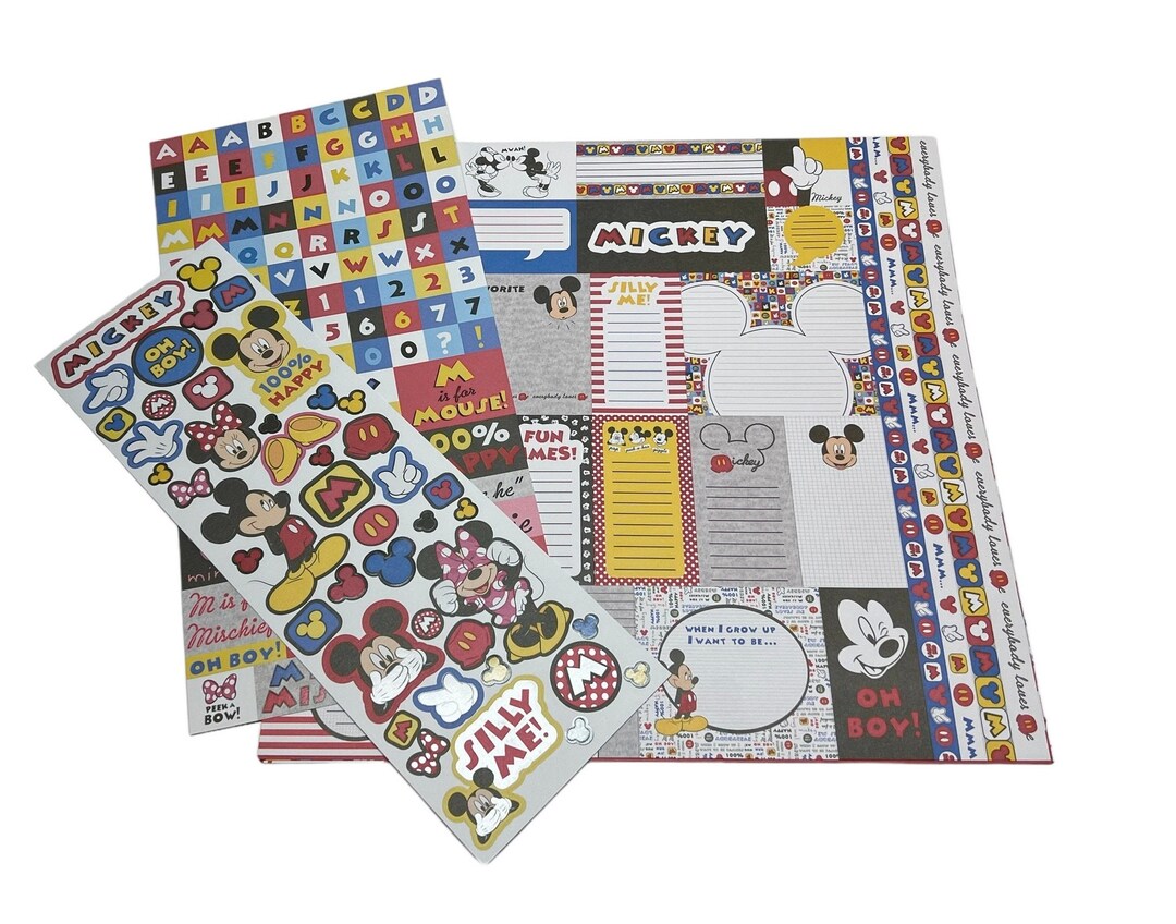 Disney® Mickey Mouse Scrapbook Paper Pack. Official Disney Paper Pack ...