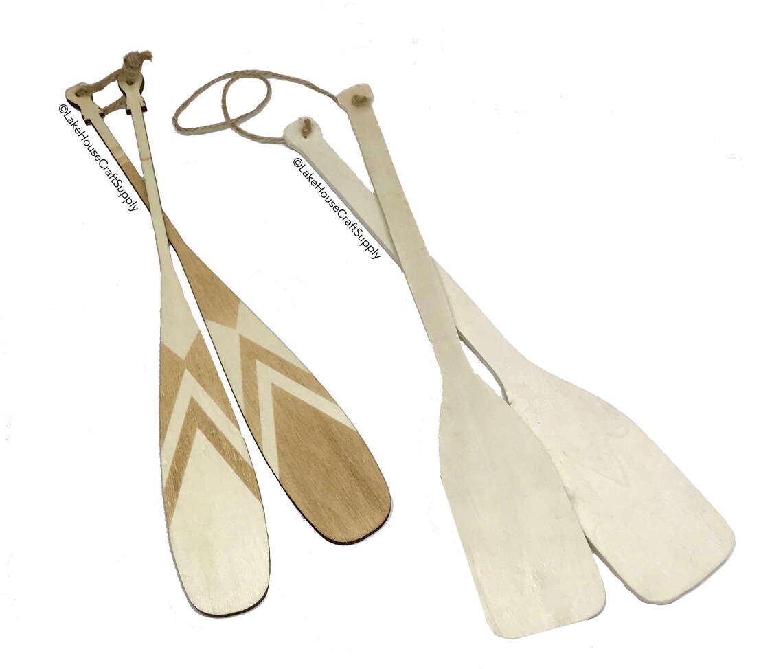 12 Plain Wood Oars. Mini Rowing Oars. Small Bare Wood | Etsy