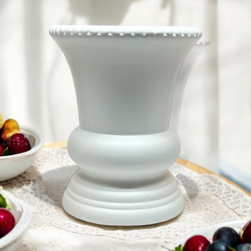 White Ceramic Vase - Etsy
