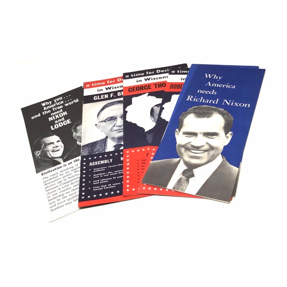Vintage Political Pamphlet Fliers 1960 General Election / | Etsy