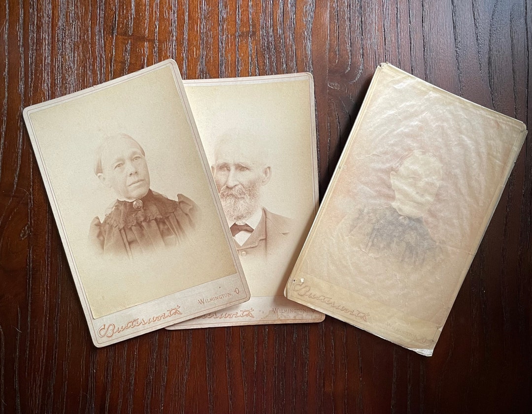 Victorian Cabinet Card Photographs Set of 3 Husband & Wife Photos ...