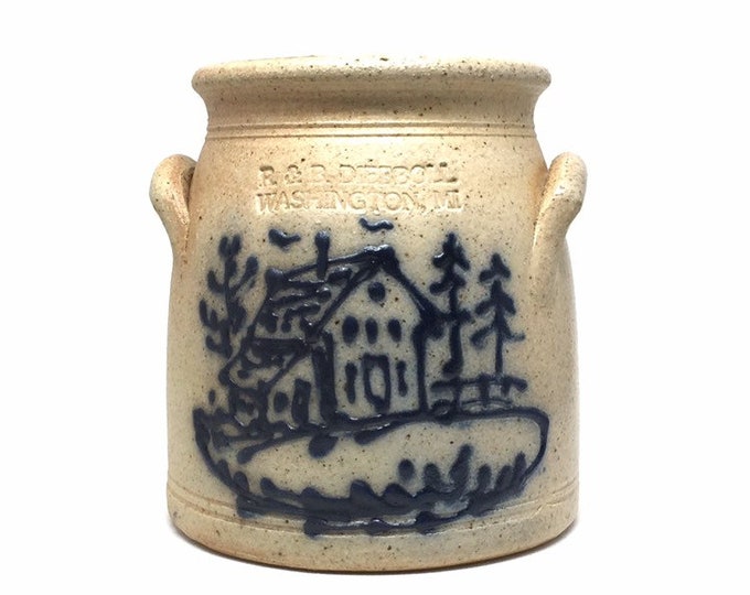 Vintage R & B Diebboll Washington Michigan Stoneware Crock - Etsy