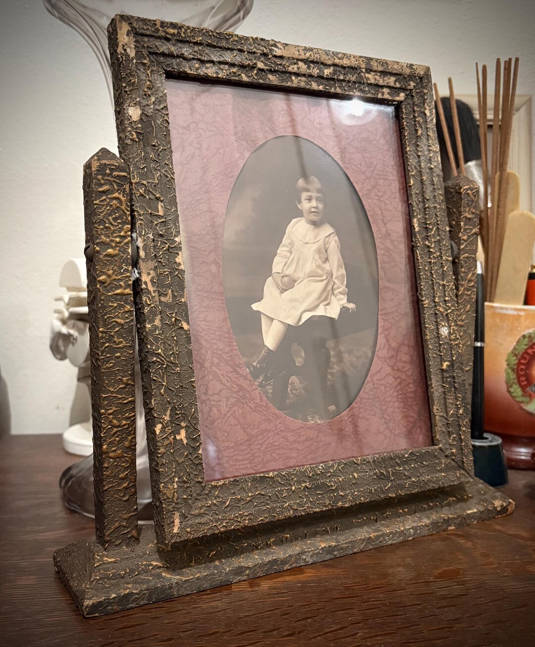 Antique Victorian Cabinet Card Photo Orignal 1900s Frame & Glass - Etsy