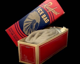 Vintage Davol Ice Cap Bag W/ Box Rubber Moulded 402 Medical - Etsy