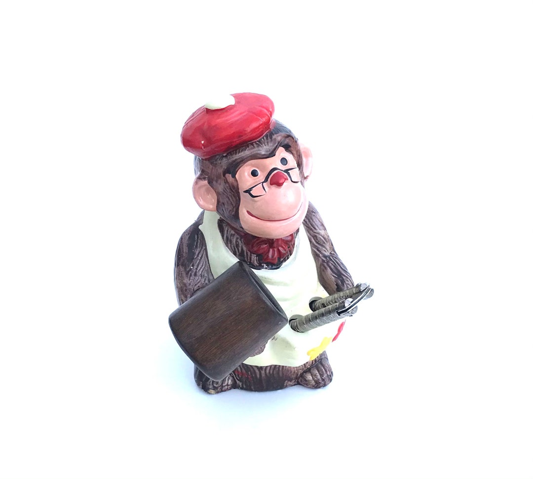 Vintage Wise Monkey Nutcracker Holder / Set Mid Century 1970s Kitsch ...
