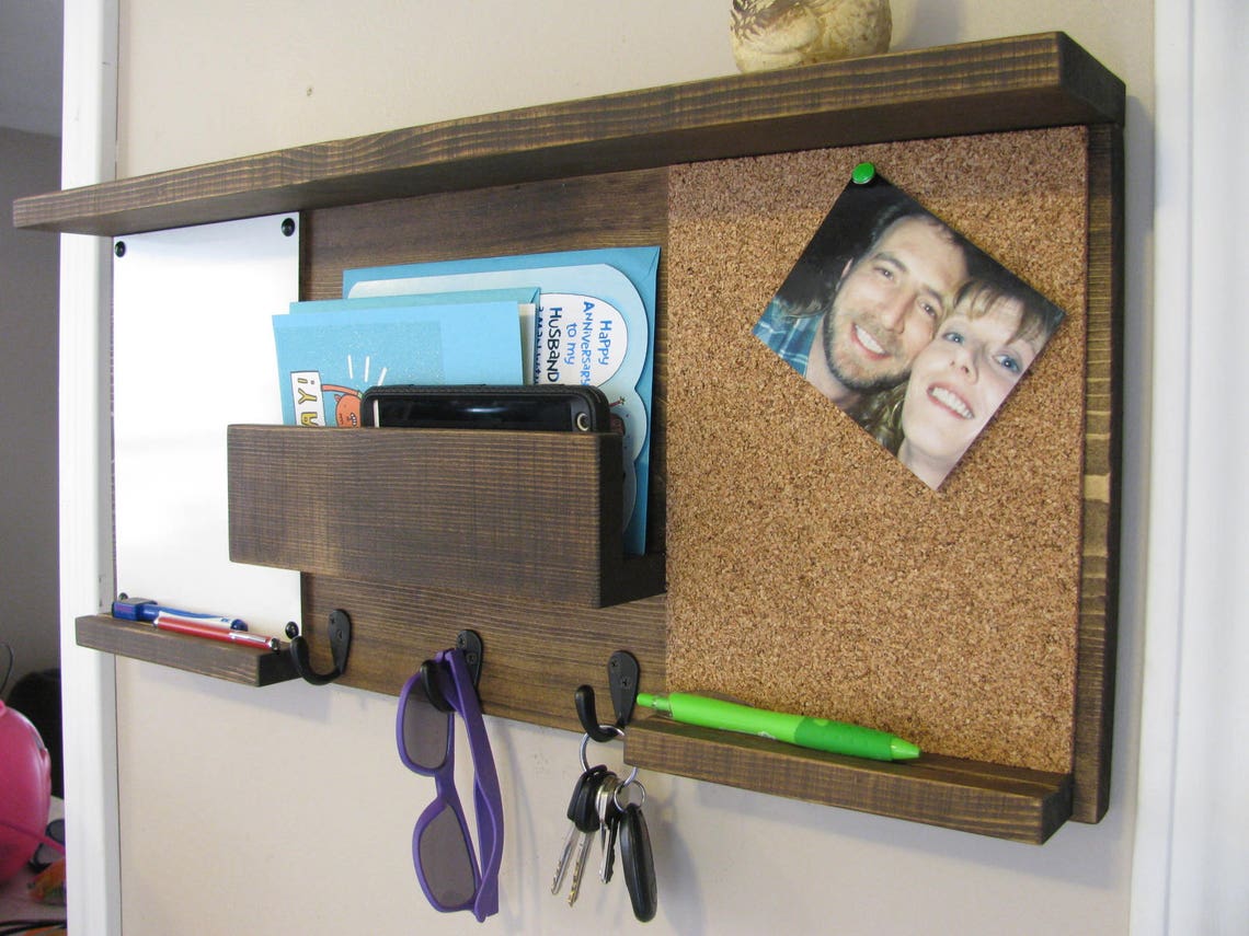 Dry Erase and Cork Board With Shelf - Etsy