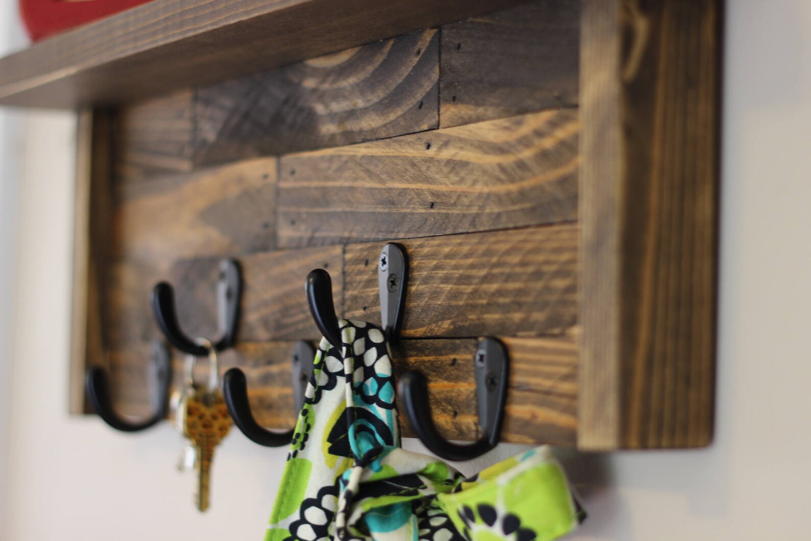 Rustic Key Holder Shelf Key Holder | Etsy