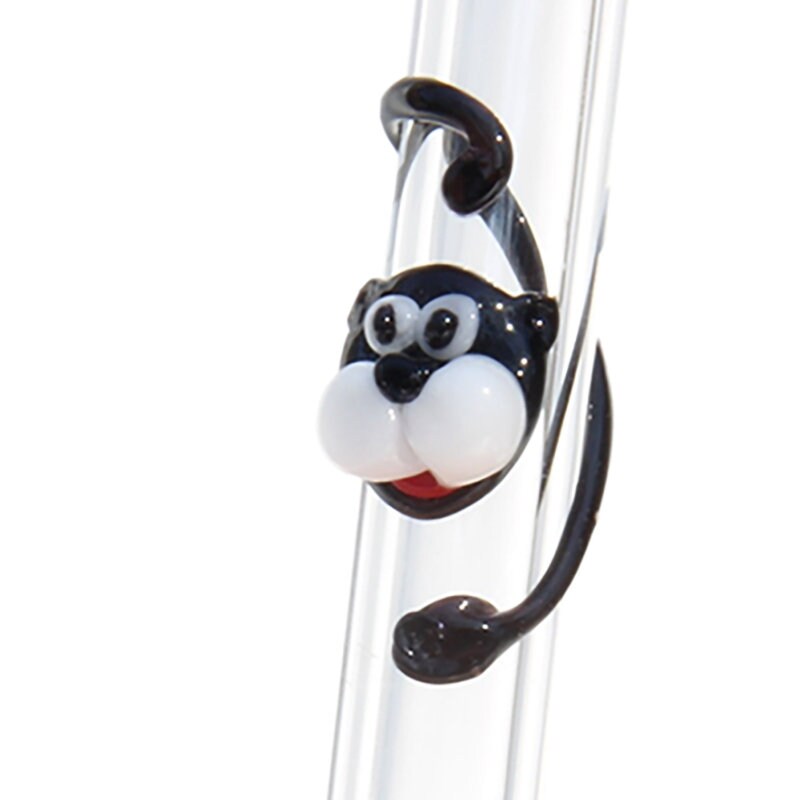 Glass Drinking Straw Cat | Etsy