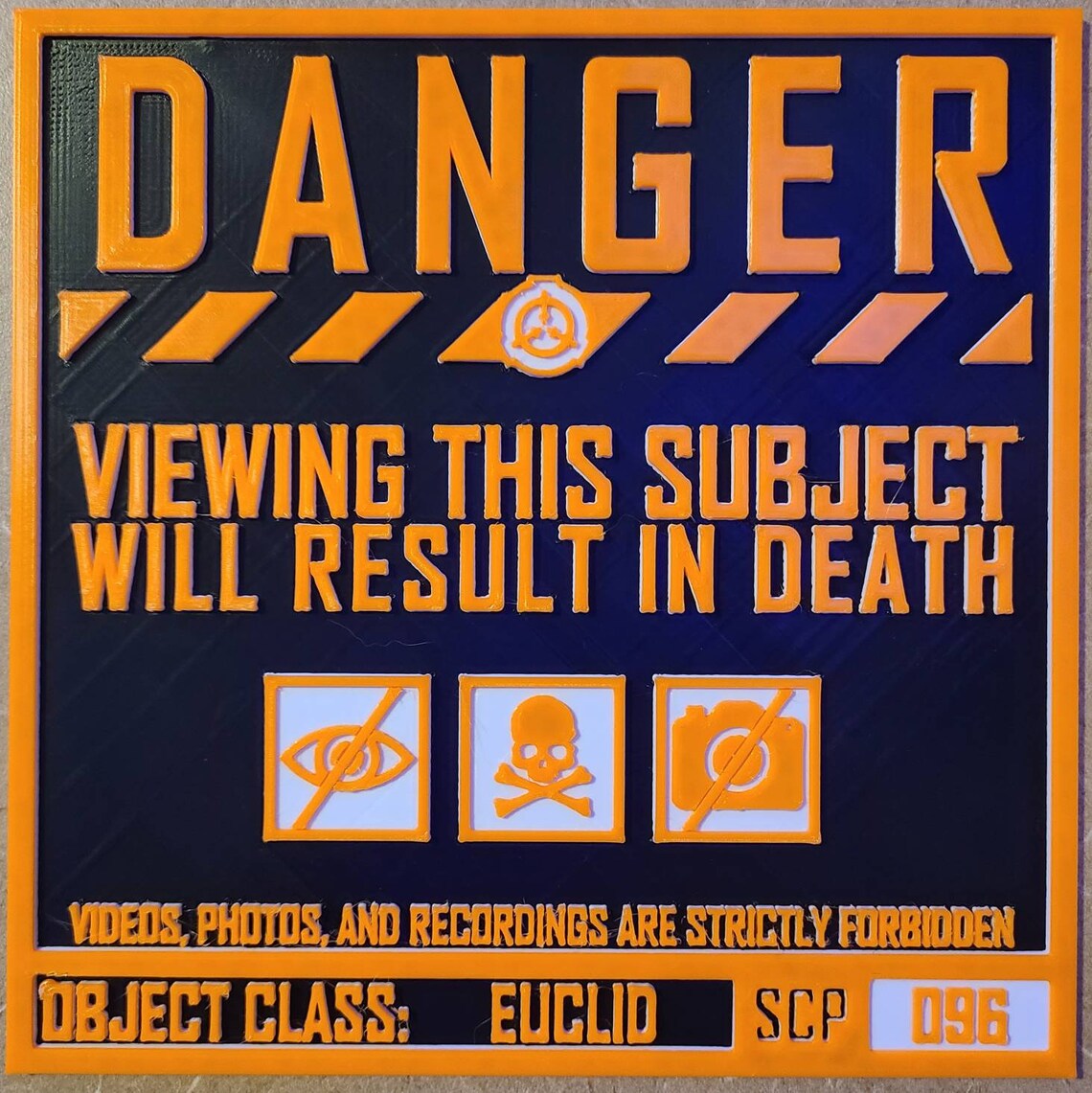 Personalized SCP DANGER sign | Etsy