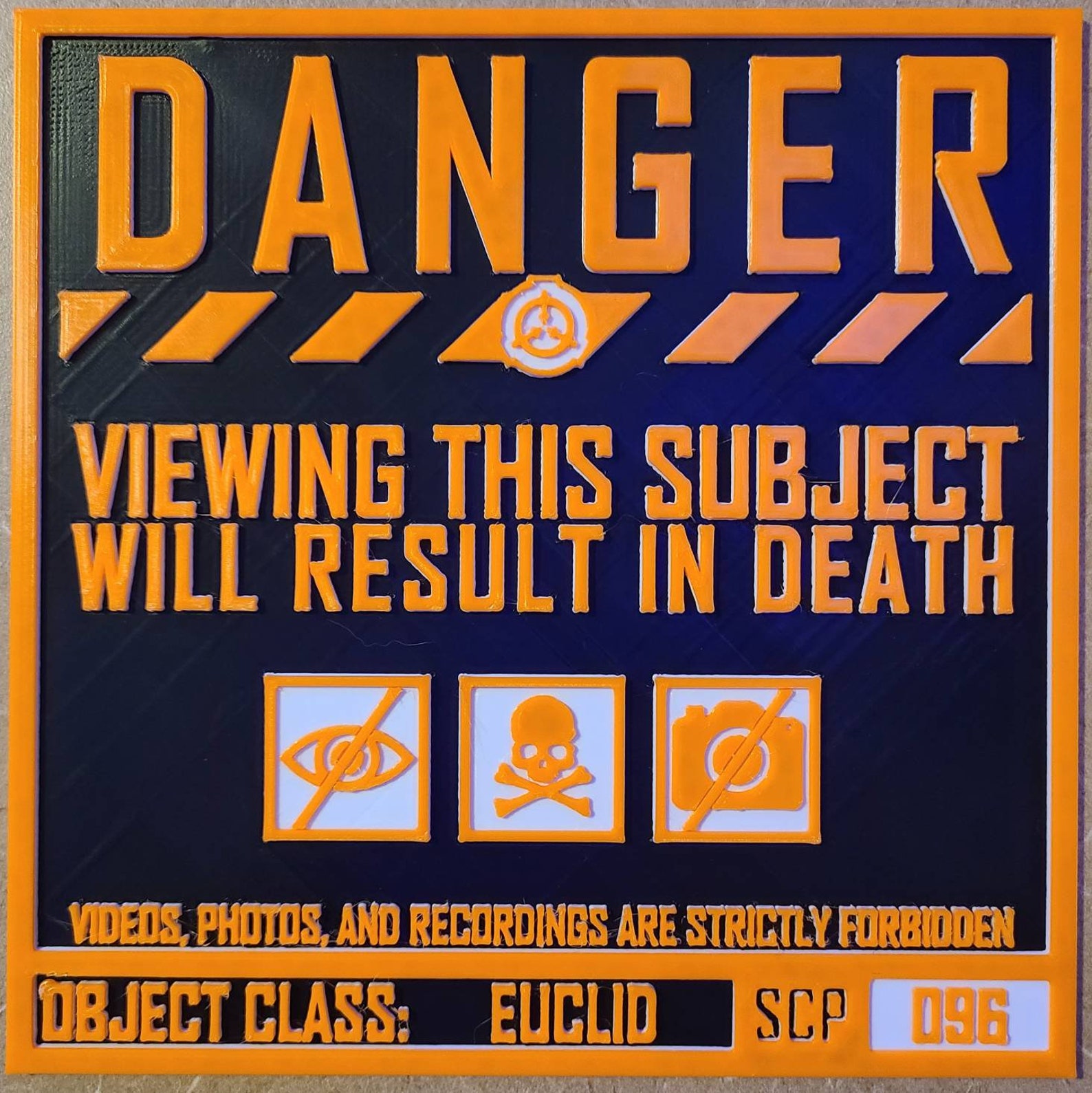 Personalized SCP DANGER sign | Etsy