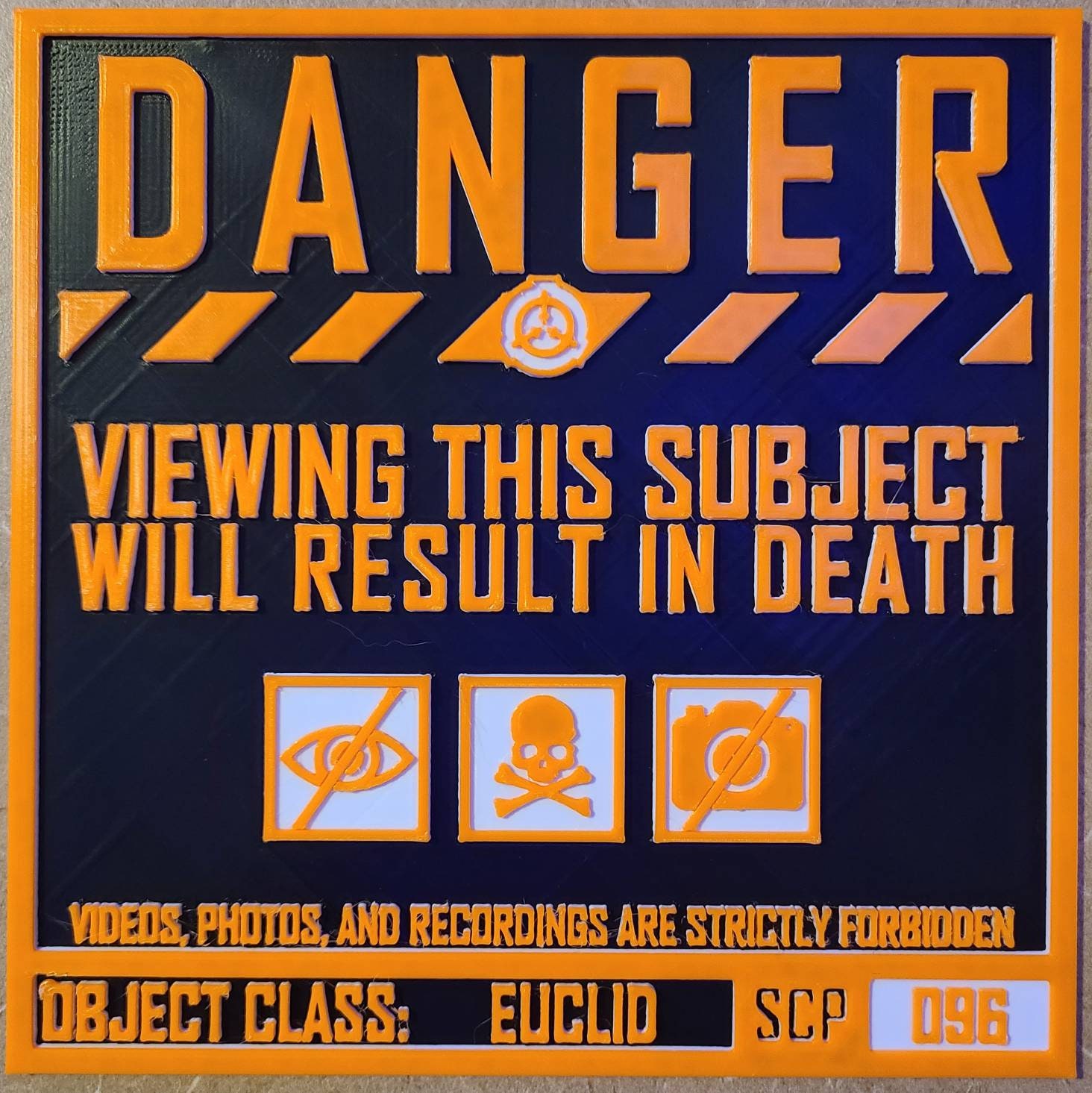 SCP warning sign | Etsy