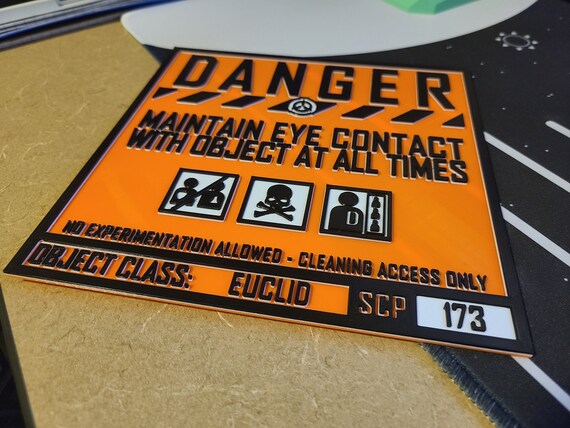 SCP warning sign | Etsy