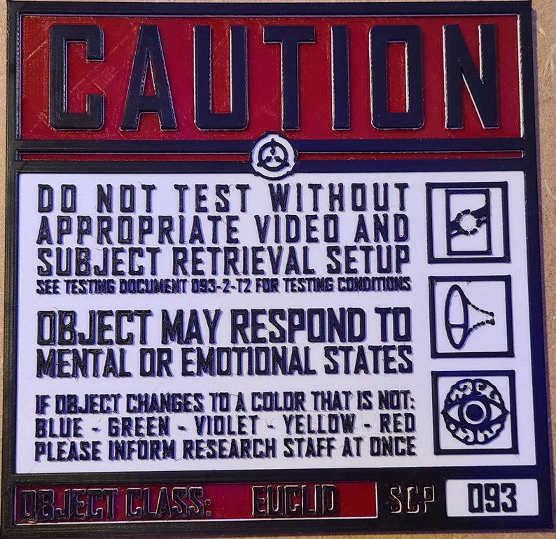 Signo personalizado SCP CAUTION | Etsy
