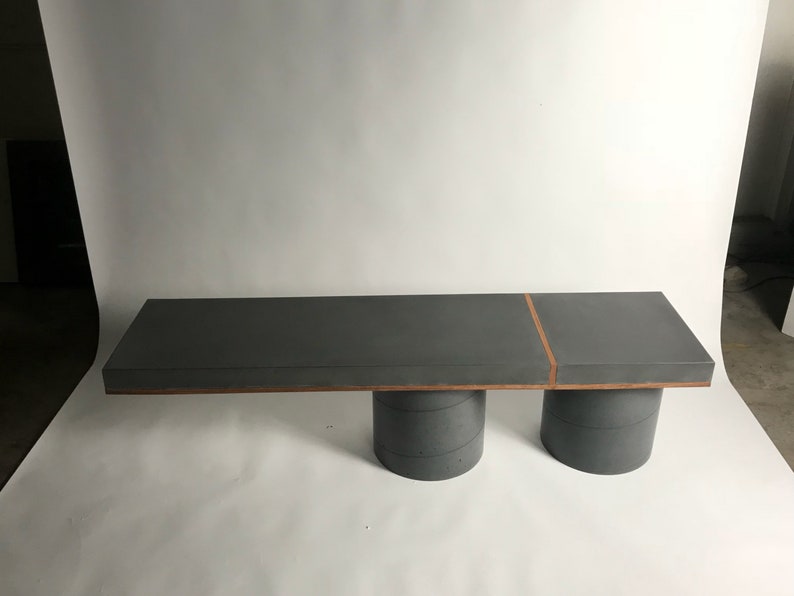 Concrete Bench Indoor/outdoor Slab Design | Etsy