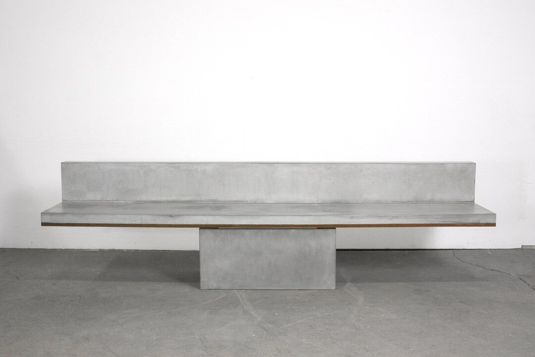 Concrete Block Leg Bench Indoor / Outdoor - Etsy
