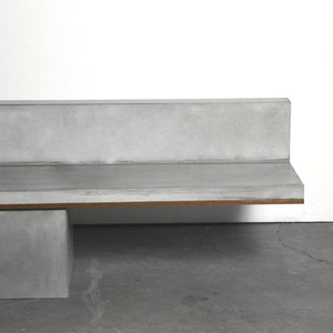 Concrete Block Leg Bench Indoor / Outdoor - Etsy