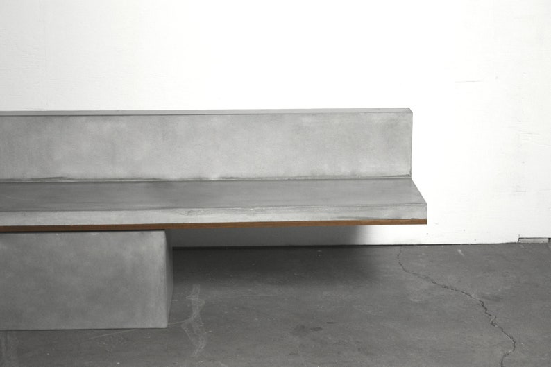 Concrete Block Leg Bench Indoor / Outdoor - Etsy