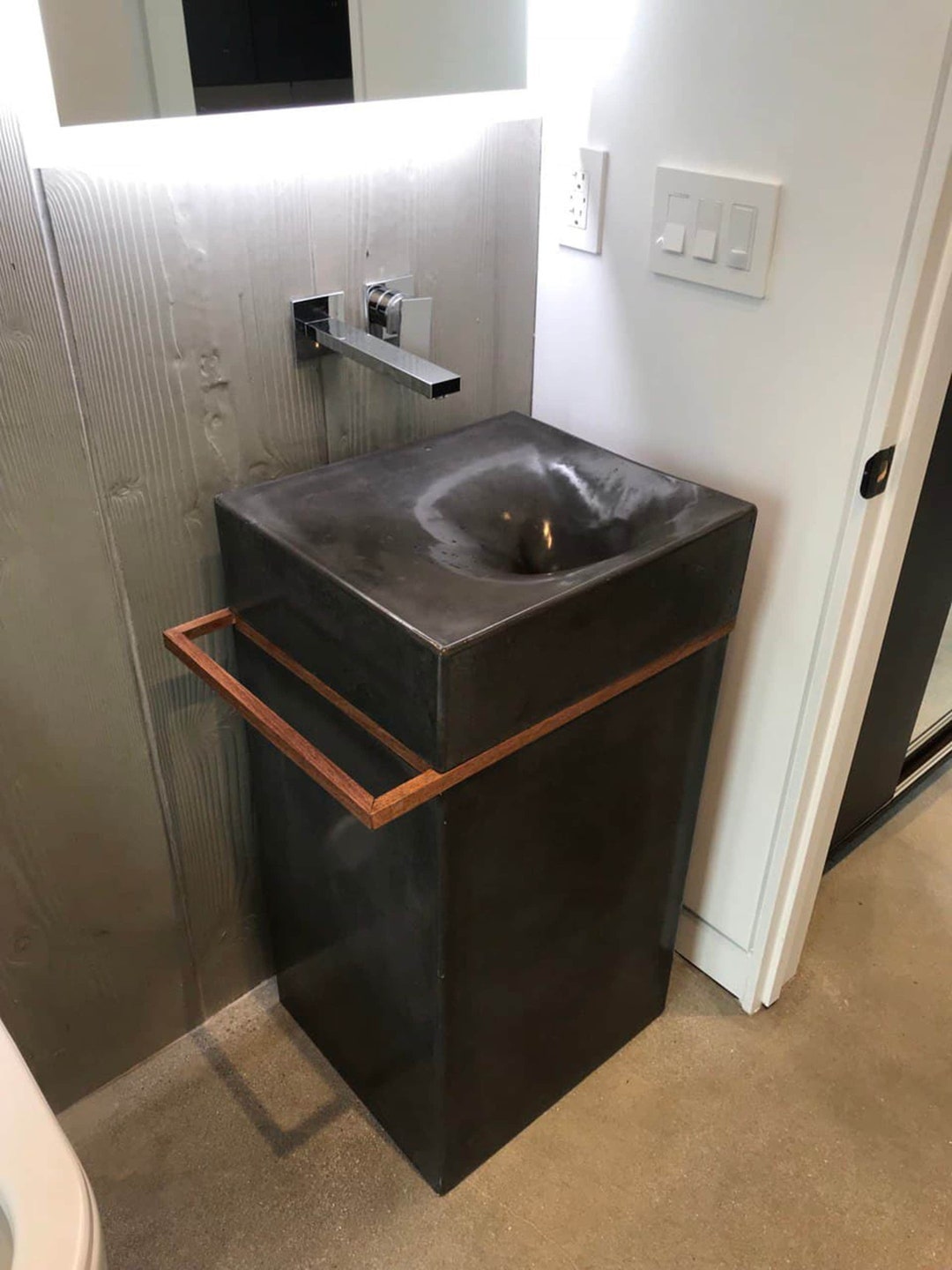 Vortex Concrete Sink With Unique Design for Modern Bathroom - Etsy