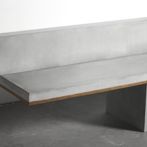 Concrete Block Leg Bench Indoor / Outdoor - Etsy